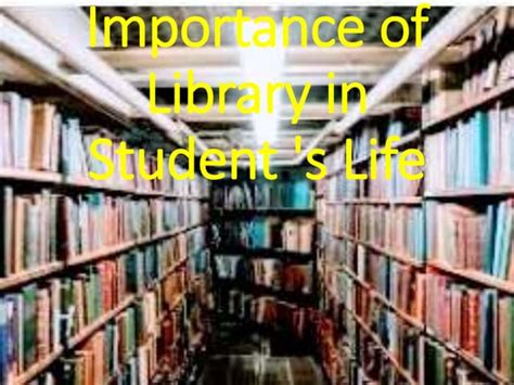 Importance Of Library Pptx