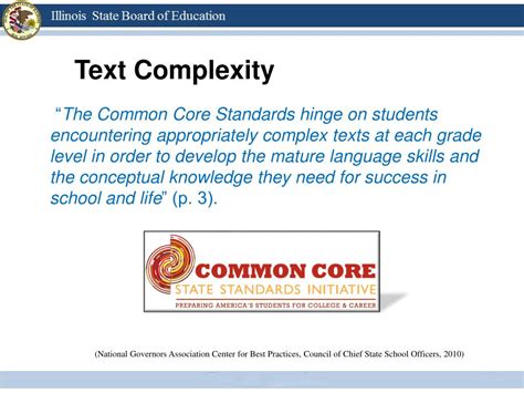 PPT Text Complexity English Language Arts Common Core State Standards PowerPoint Presentation