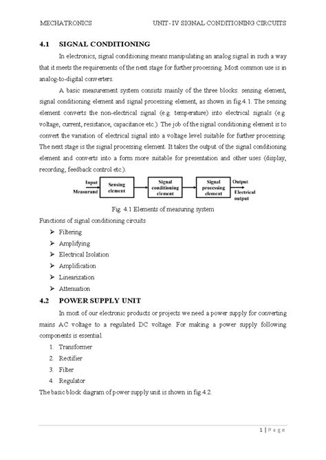 Signal Conditioning Circuits Part 1 4 Signal Conditioning In Electronics Signal Conditioning