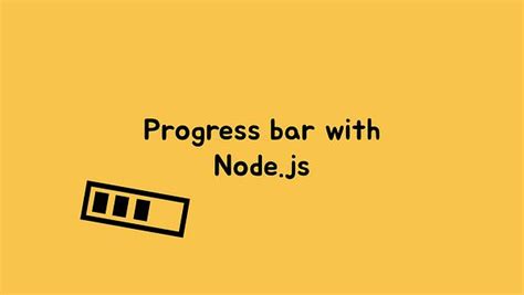 Doyun Hwang On Linkedin How To Make Console Progress Bar With Nodejs
