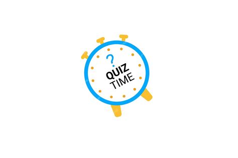 Premium Vector Quiz Time With Clock Design