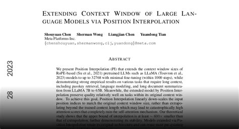 paper page extending context window of large language models via