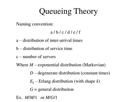 Ppt Queueing Theory Powerpoint Presentation Free Download Id6311090