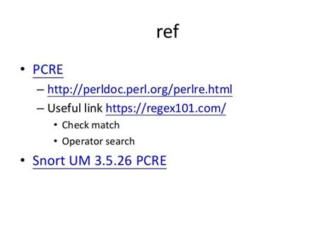 pcre introduciton