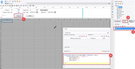Js Reset The Widget Value Finereport Help Document