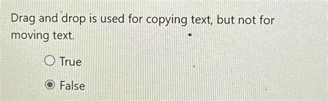 solved drag and drop is used for copying text but not for