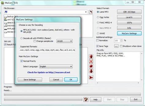 Muconv ~ Music Format Converter And Gui The Audio File