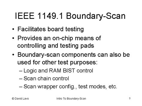 intro to ieee 1149 1 boundary scan jtag