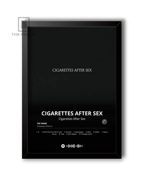 Quadro A4 Spotify Cigarettes Afther Sex Album Elo7