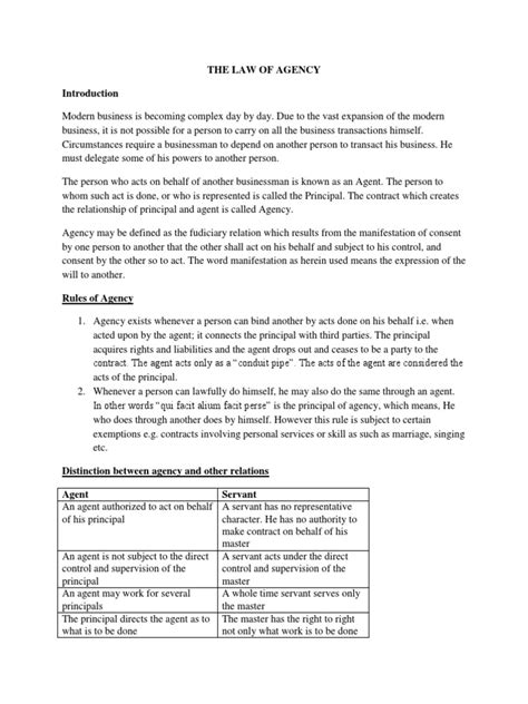The Law Of Agency Download Free Pdf Law Of Agency Virtue