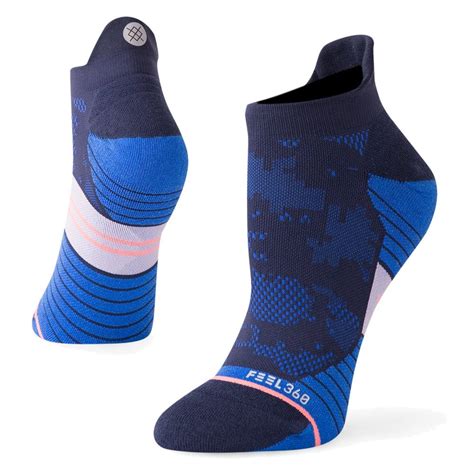 Analog Tab Low Womens No Seam Running Socks Blue Clothing From