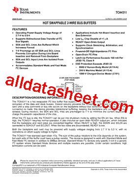 TCA Datasheet PDF Texas Instruments
