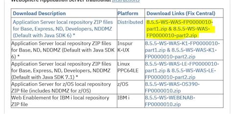 Install WebSphere Fix Packs