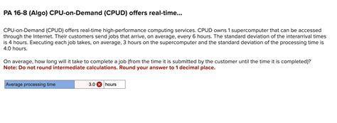 Solved Pa 16 8 Algo Cpu On Demand Cpud Offers