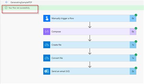 Creating PDF Using Power Automate