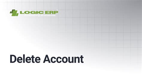 Delete Account Logic Erp Docs