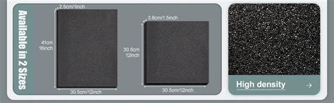 Amylove 16 X 12 X 0 5 Polyurethane Foam Sheet Foam Pad For Case Packing Toolbox