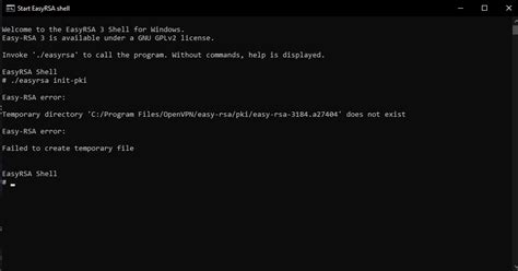 easy rsa failed to create temporary file · issue 482 · openvpn easy
