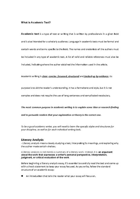 Academic Text Academic Text What Is Academic Text Academic Text Is