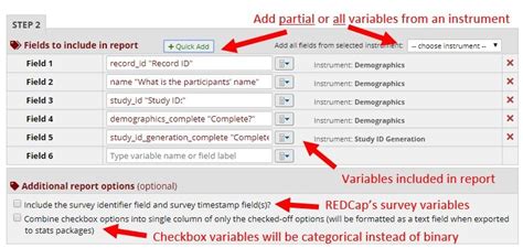 How Do I Create A Customized Report In Redcap Redcap Resource Center Confluence