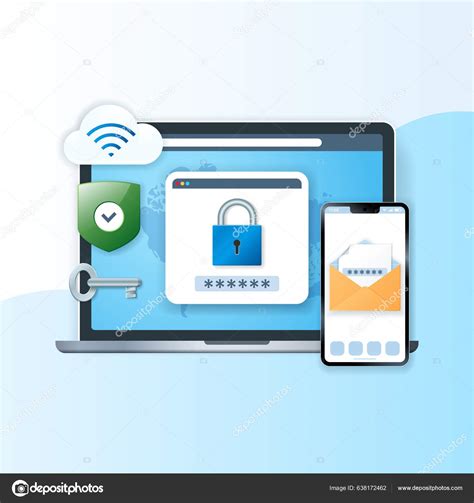 Two Factor Authentication Banner Secure Notice Login Verification Sms Push Stock Vector By