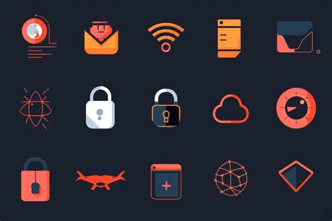 Icons Cybersecurity Premium Ai Generated Image
