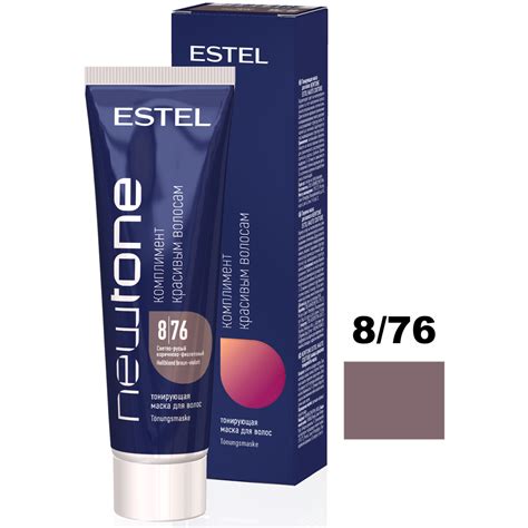 Оттеночный бальзам ESTEL NEWTONE маска для тонирования волос 8/76 ...