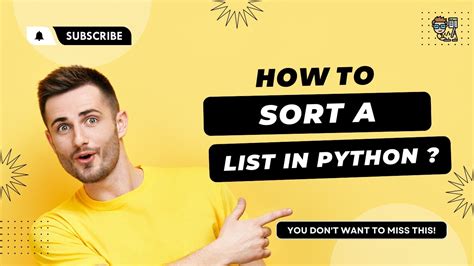 How To Sort A List In Python Using Unique Ways YouTube