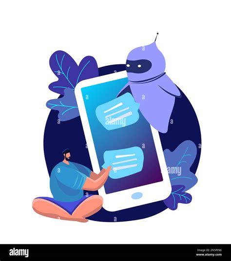 Customer User Man Chatting With Chatbot Application Online Infrormation Artificial Intelligence