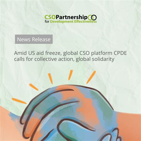 Amid Us Aid Freeze Global Cso Platform Cpde Calls For Collective