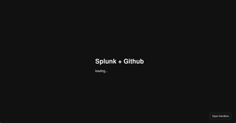 Splunk Practice Codesandbox