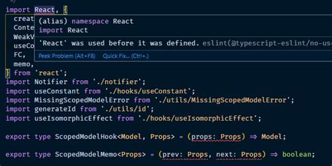 No Use Before Define React Was Used Before It Was Defined On Edited Code Issue