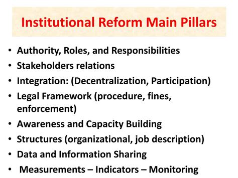 Ppt “institutional Reforms For Integrating Environment In Iwrm” Powerpoint Presentation Id