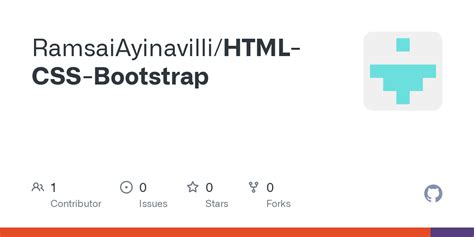 GitHub RamsaiAyinavilli HTML CSS Bootstrap