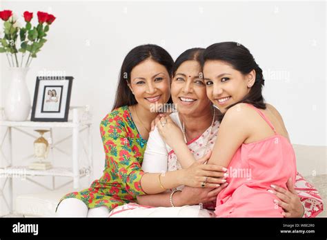 Three Generation Of Women Stock Photo Alamy