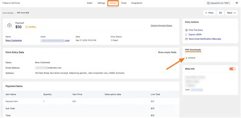 how to create pdf feed for form submissions paymattic