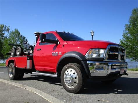 2014 Ram 4500 4x4 Dynamic Self Loading Wheel Lift Wrecker Nussbaum
