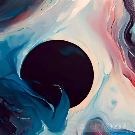 Abstract Eclipse Print Captivating Celestial Artwork For Your Space