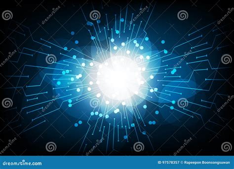 Vector Abstract Background Technology Circuit Design Stock Vector Illustration Of Media