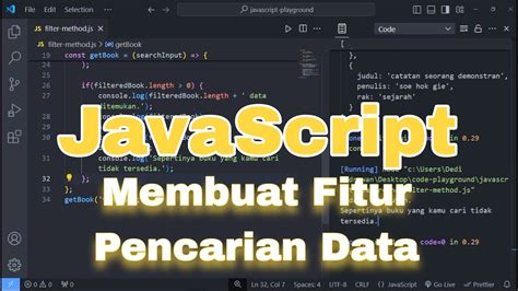 Membuat Fitur Pencarian Data Atau Filter Data Menggunakan Javascript Youtube