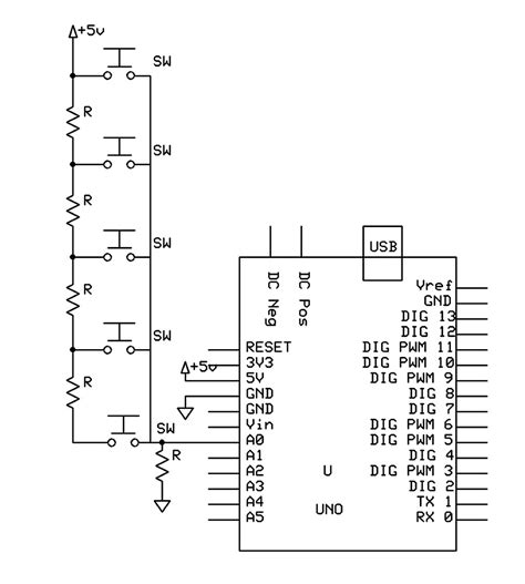 Analog Keypad Or Multiple Buttons On A Single Arduino Pins Code