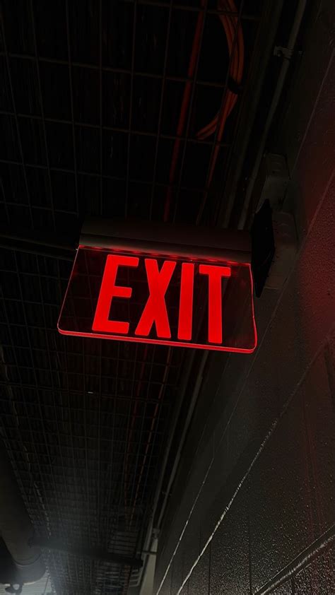 Exit Sign Aesthetic