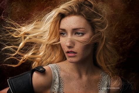 Face Freckles Portrait Cleavage Mark Crislip Women Looking Away