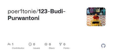 Github Poer1tonie123 Budi Purwantoni