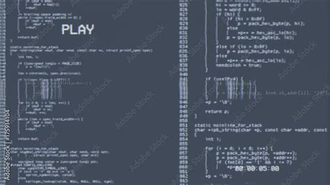 Fake Vhs Tape A Simple Source Code Scrolling Animation Scrambled Text
