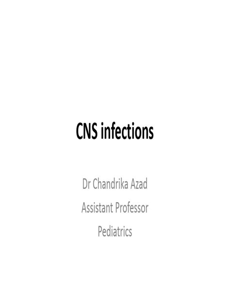 Cns Infections 2 Pdf