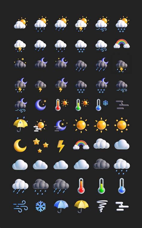 Animated Weather Icons Pack With Forecast Template 05 Artofit