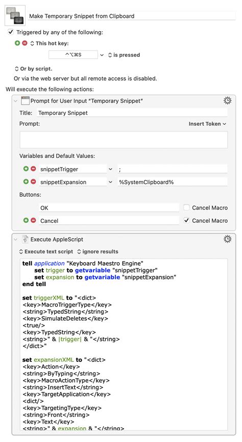 from textexpander to keyboard maestro… again all this