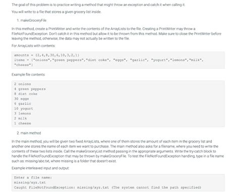 Solved The Goal Of This Problem Is To Practice Writing A Chegg