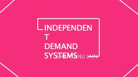 Independent Demnad Inventory Systems Eoq Pptx